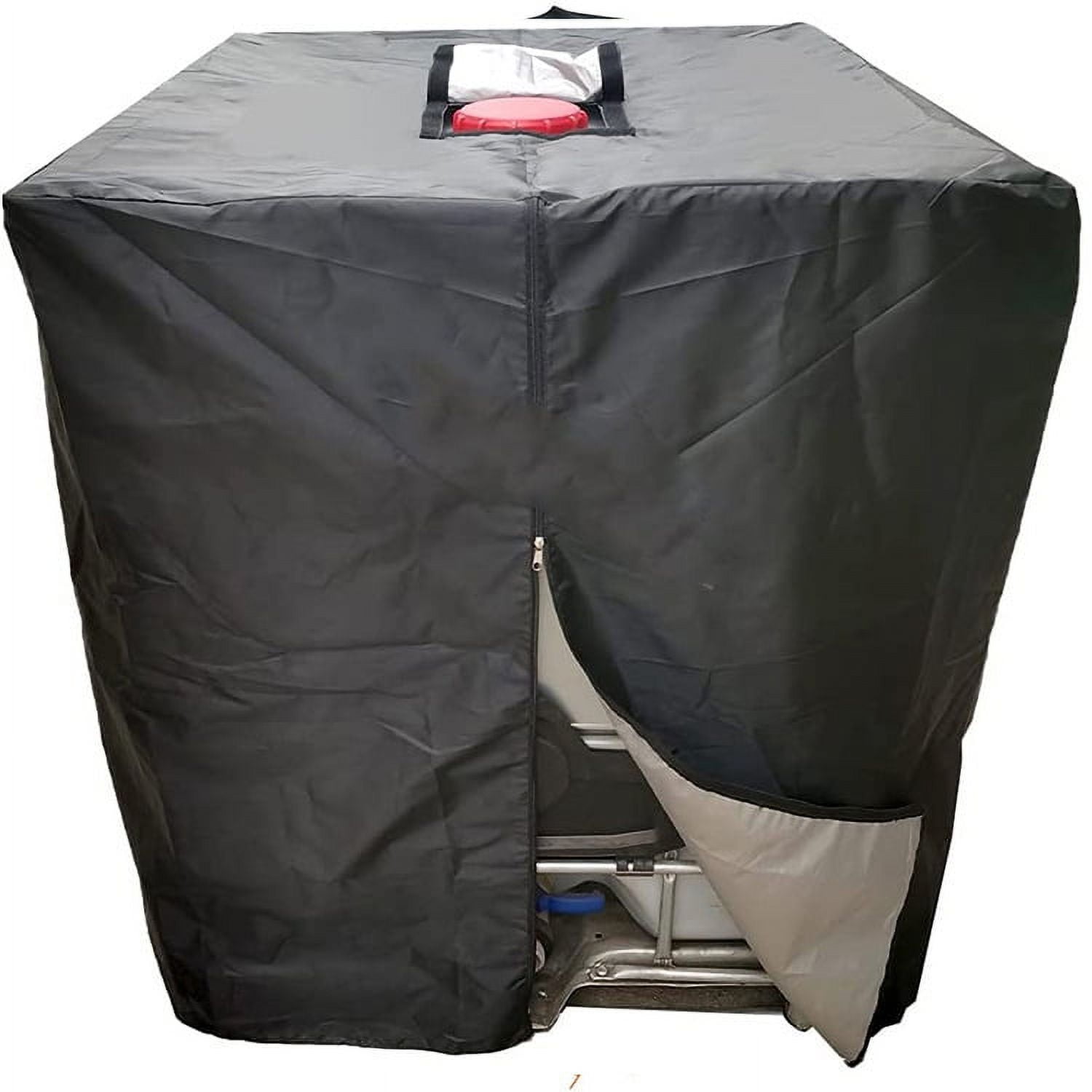ITSELFER IBC Tote Cover Water Tank Cover for 275 Gallon Zipper Heavy ...