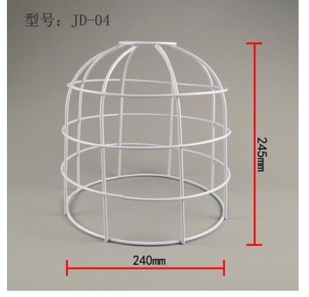 ITSELFER Industrial Wire Lamp Guard DIY Vintage Style Light Cage ...