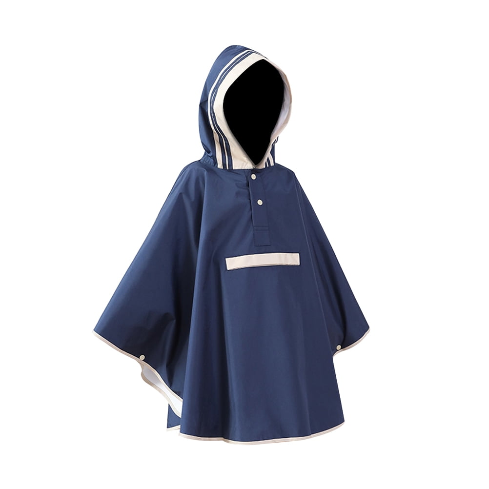 ITSELFER Kids Raincoat Poncho Waterproof Capes Rain Hooded One-Piece ...