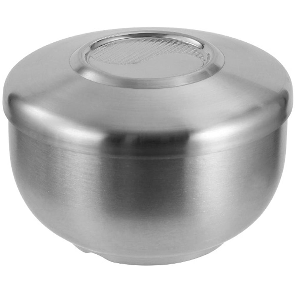 ITSELFER Korean Stainless Steel Rice Bowl with Lid Traditional ...