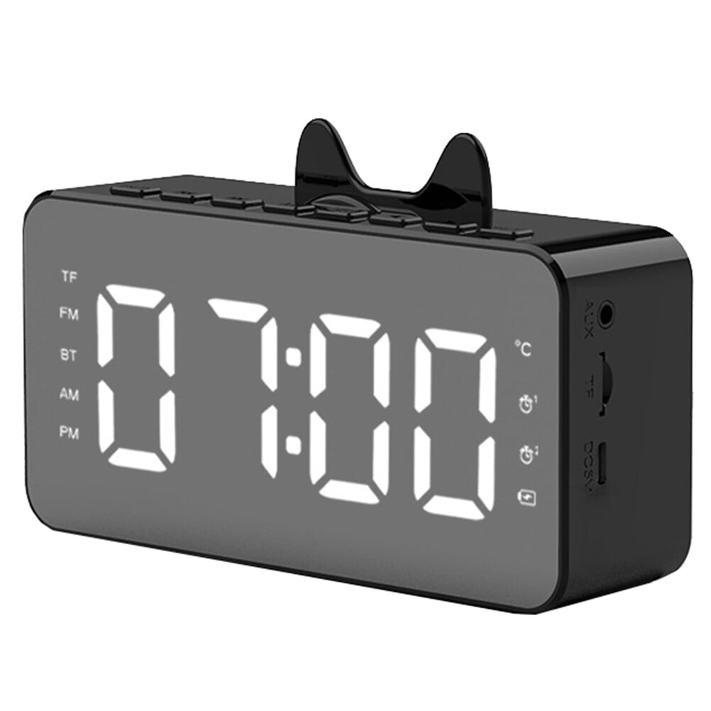 ITSELFER LED Display Digital Alarm Clock Multifunctional AM/FM Radio ...