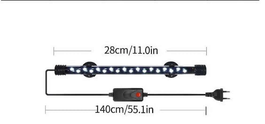 ITSELFER Led Aquarium Light Full Spectrum Submersible And Clip-On ...