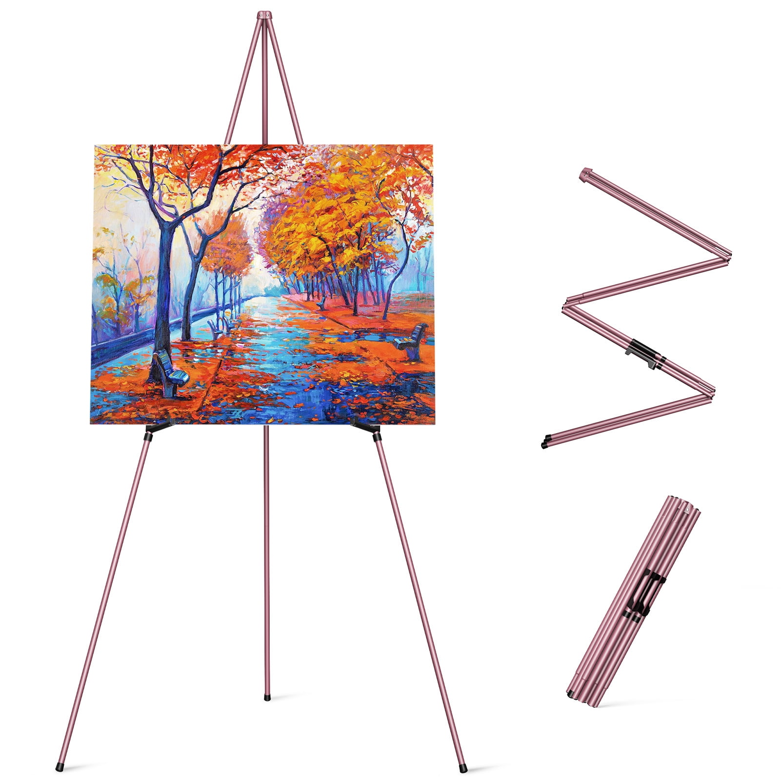 ITSELFER Metal Painting Tripod Portable Display Rack Metal Painting ...