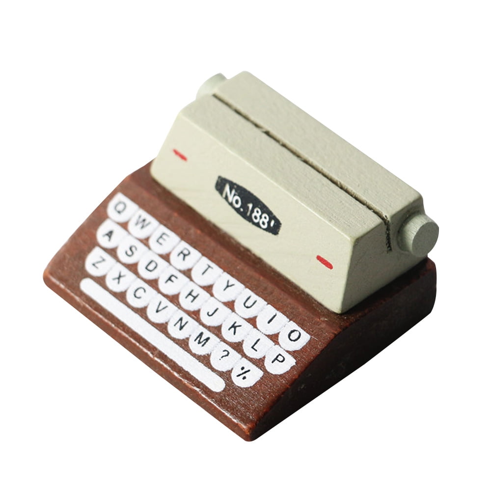 ITSELFER Miniature Mini Typewriter Model Doll House Typewriter Model ...