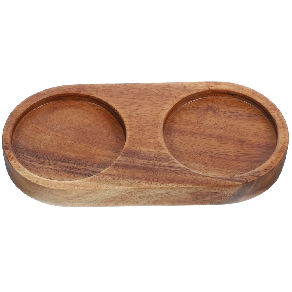 ITSELFER Pepper and Salt Bottle Tray Wooden Pepper Tray Pepper Mill ...