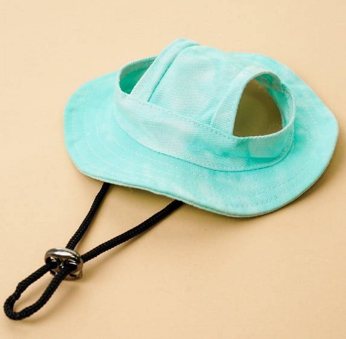 ITSELFER Pet Hat With Ear Holes Sun Cat Hats Adjustable String Pet Hats ...