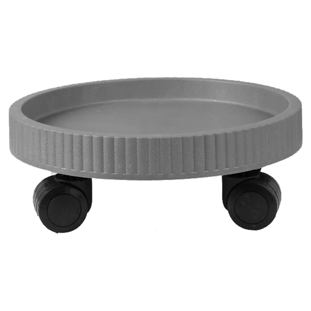 HEMOTON Grey Rolling Planter Trolley with Wheels for of PP Material ...