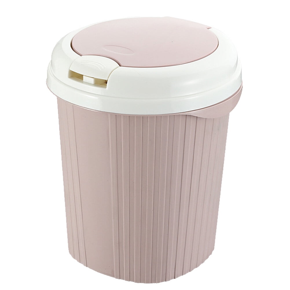 ITSELFER Push-type Trash Can Convenient Dust Bin Kitchen Waste Bin ...