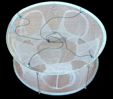 ITSELFER Round Crawfish Trap 5 Holes Crab Fish Trap Foldable Fishing ...