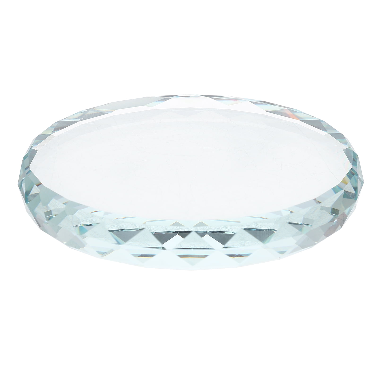 ITSELFER Round Display Base Handicraft Display Base Transparent Glass ...