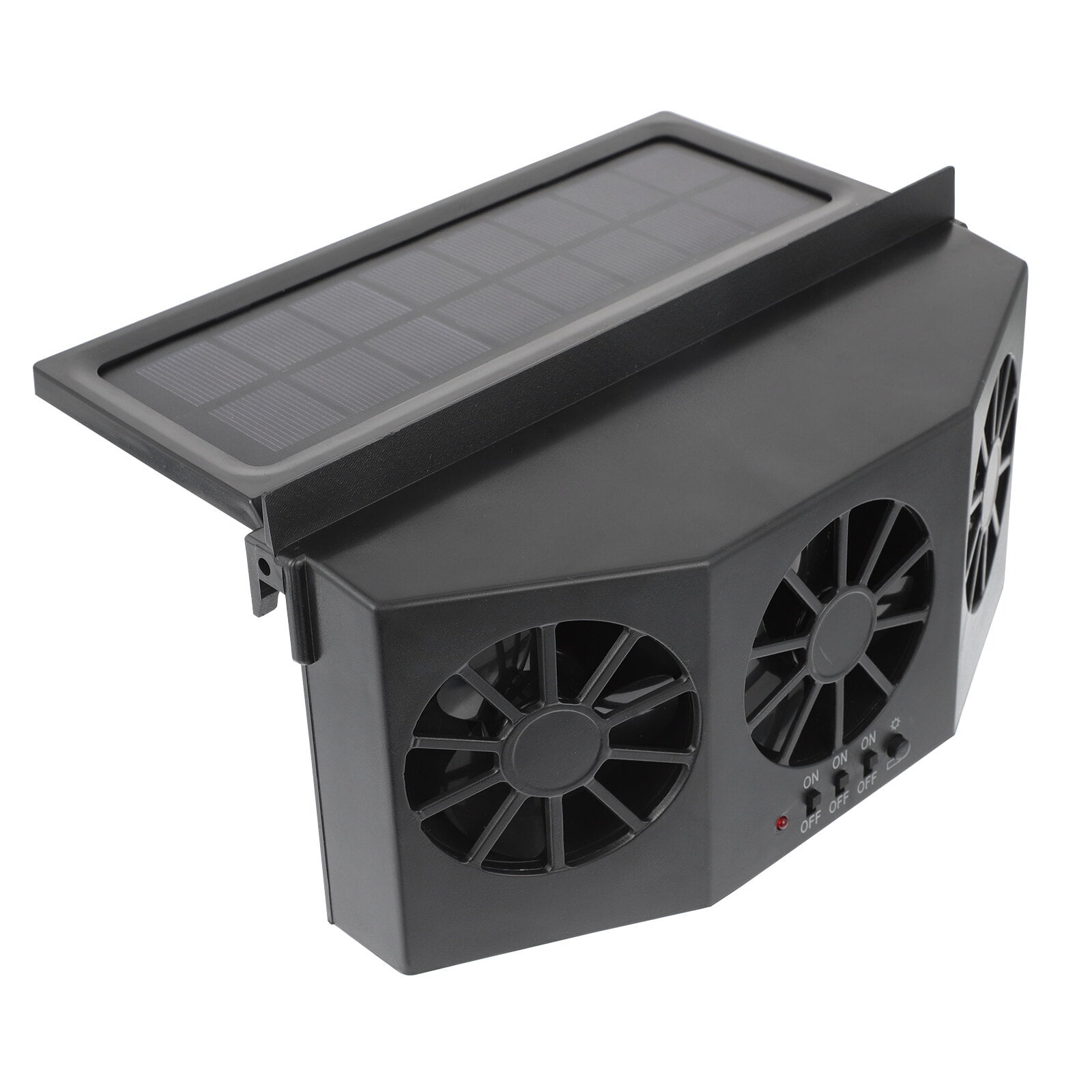 ITSELFER Solar Powered Car Air Vent Cool Fan Auto Cooler Car 3 Outlets ...