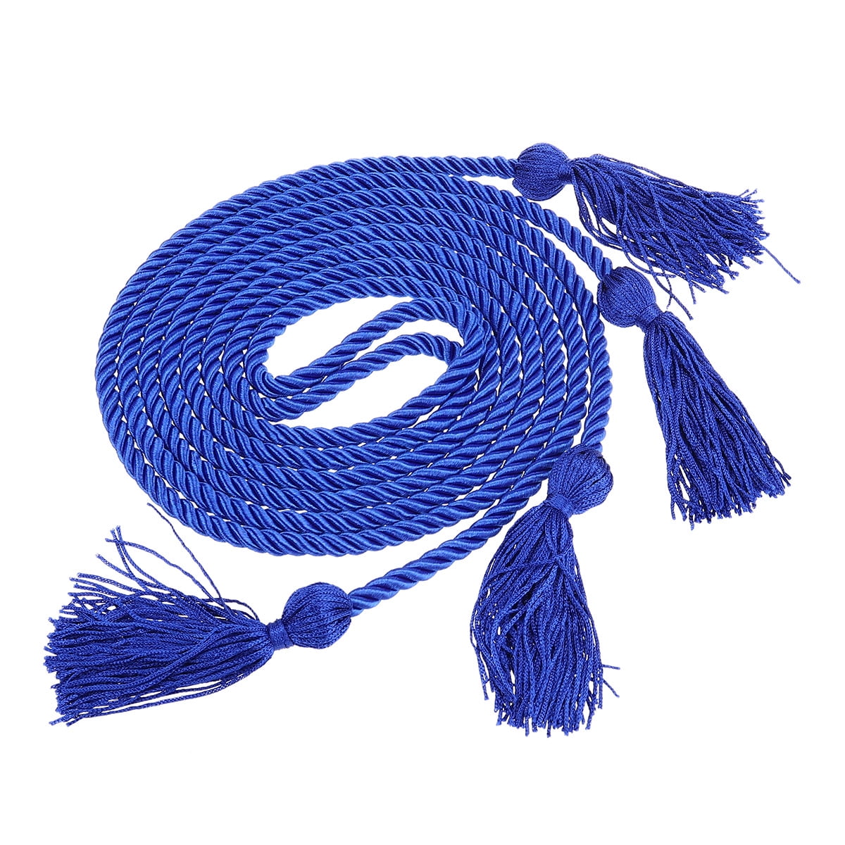 ITSELFER Solid Color Braided Honor Graduation Cords (Blue) - Walmart.com