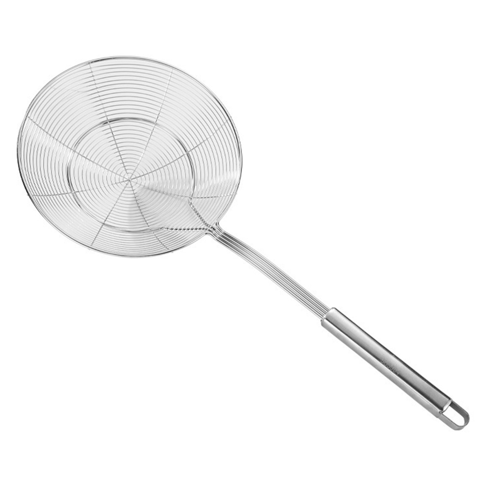 ITSELFER Stainless Steel Colander Skimmer Slotted Spoon Spider Strainer ...