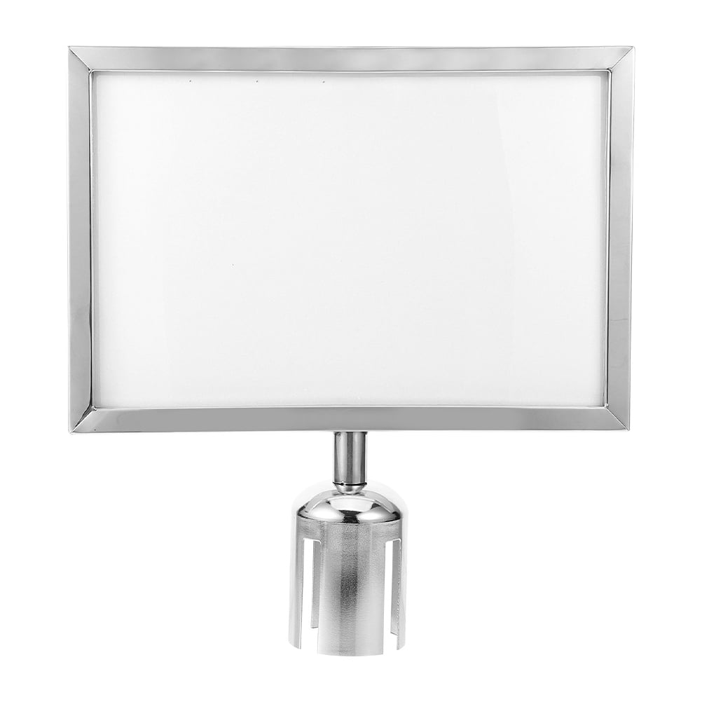 ITSELFER Stainless Steel Fence Sign Holder Commercial Stanchion Top ...