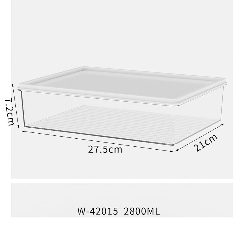 ITSELFER Transparent Stackable Ice Bin for Freezer with Lid Space ...