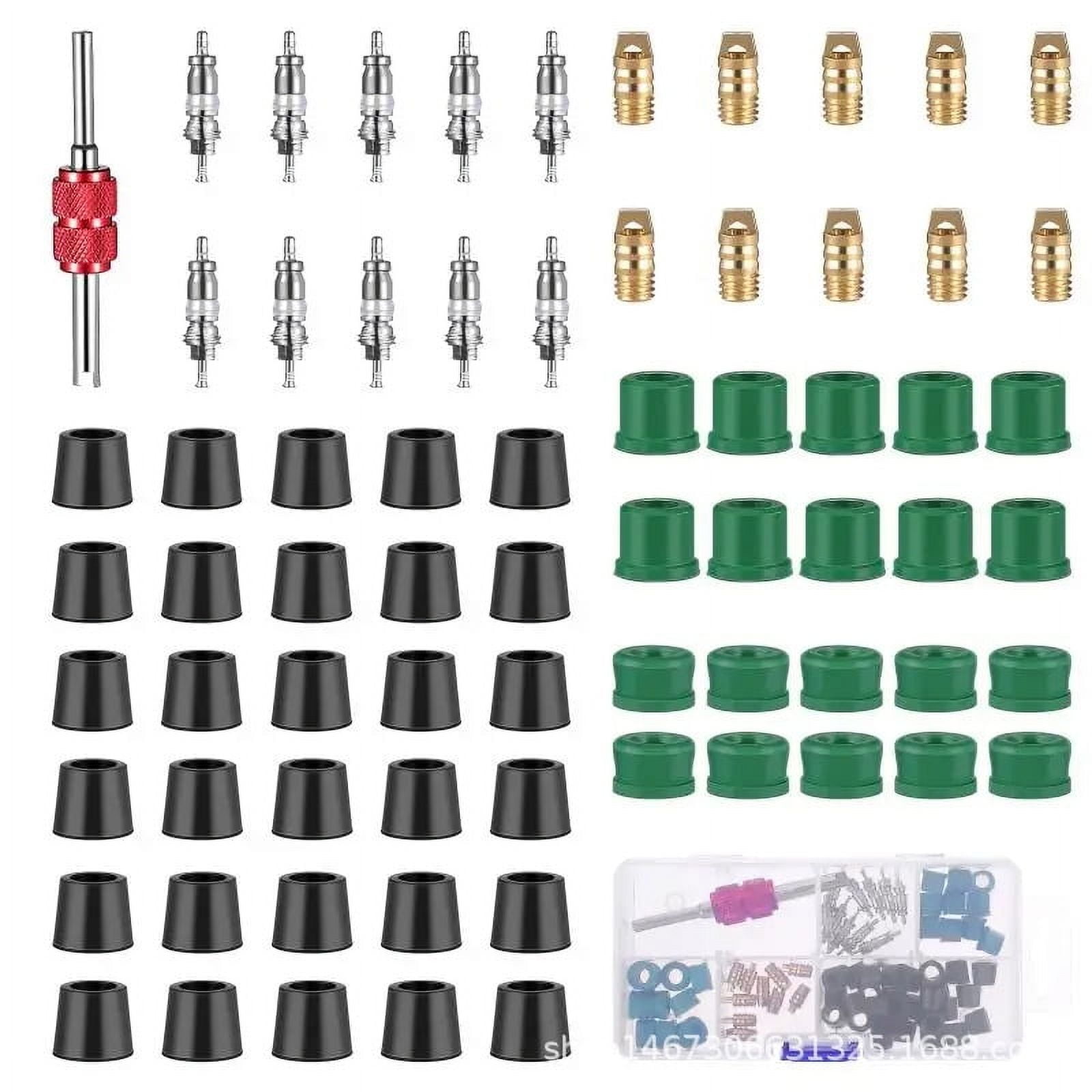 ITSELFER Valve Core Removal Tool Set 71pcs Hvac Gasket Seal A/ Valve ...