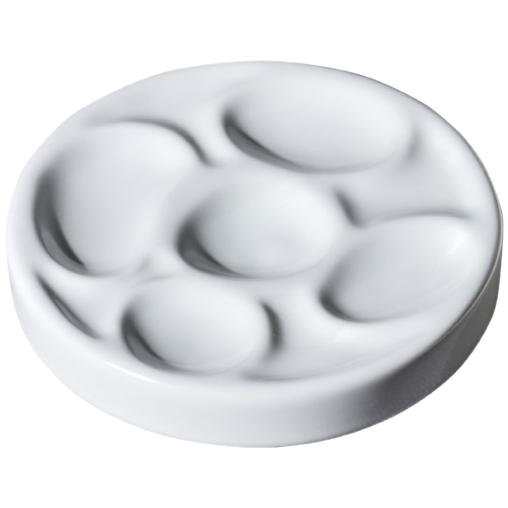 ITSELFER Watercolor Pigment Tray Ceramic Color Mixer Artist Paint Color ...