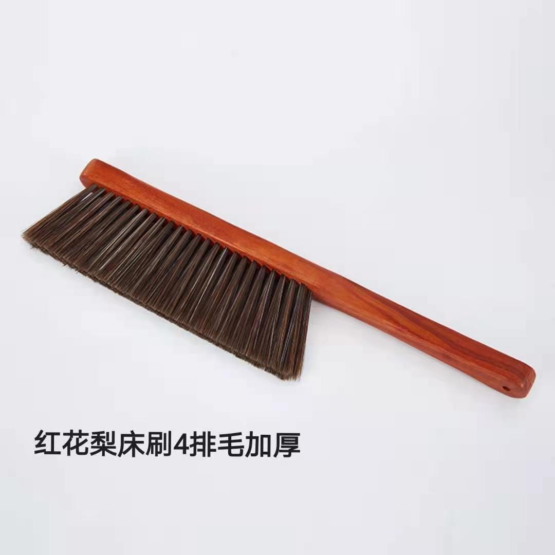 ITSELFER Wooden Whisk Broom Soft Hand Broom Long Handle Dust Brush ...