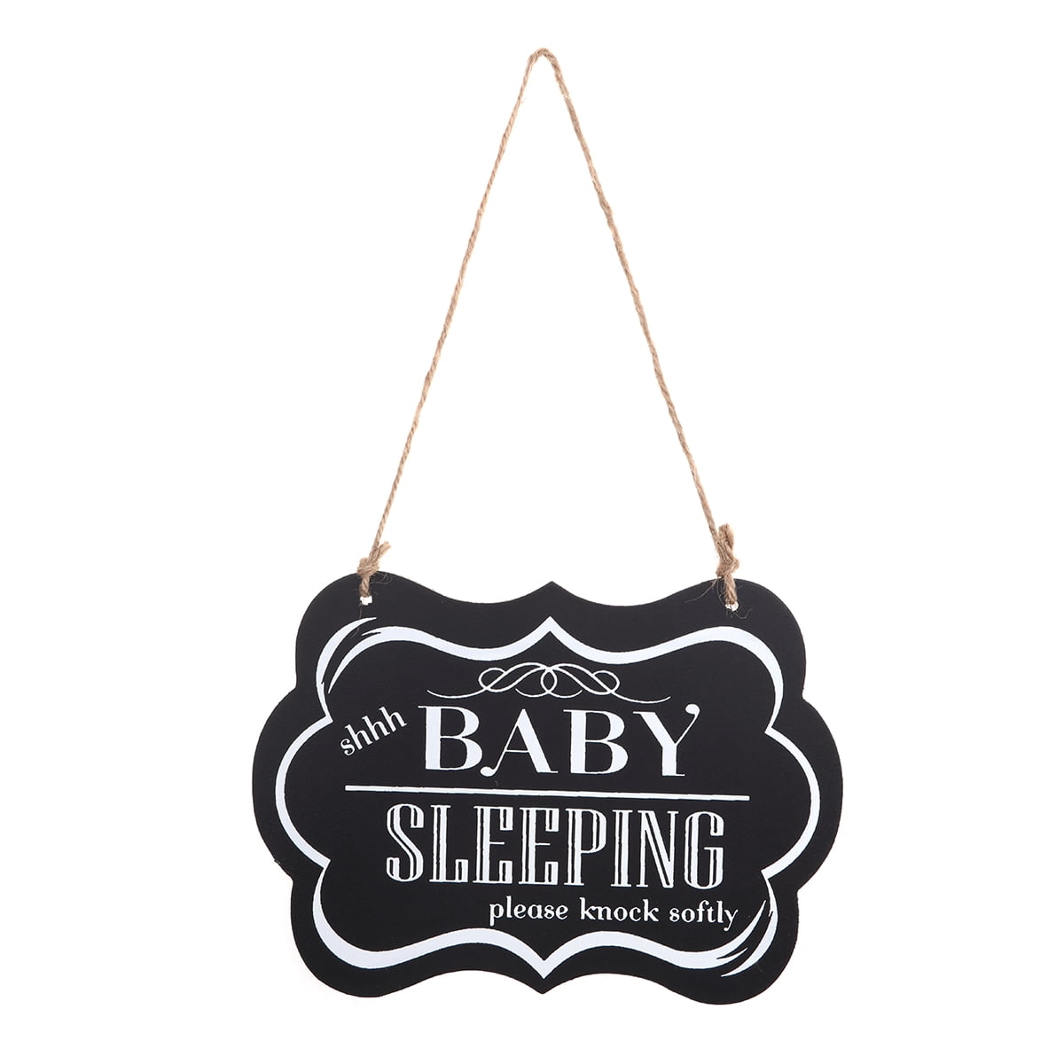 ITSELFER "shhh BABY SLEEPING please knock softly" Hanging Wood ...