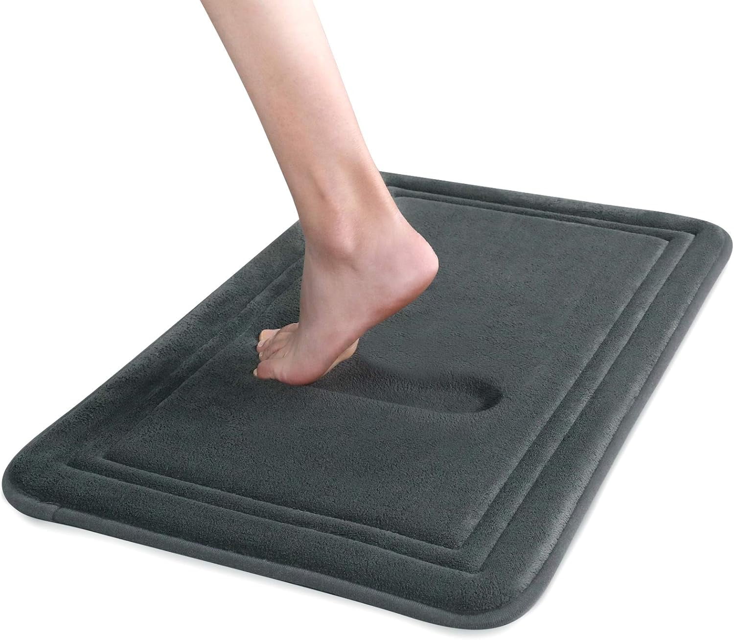 ITSOFT Extra Absorbent Padded Floor Mat, Non-Slip Thick Velvety Soft ...