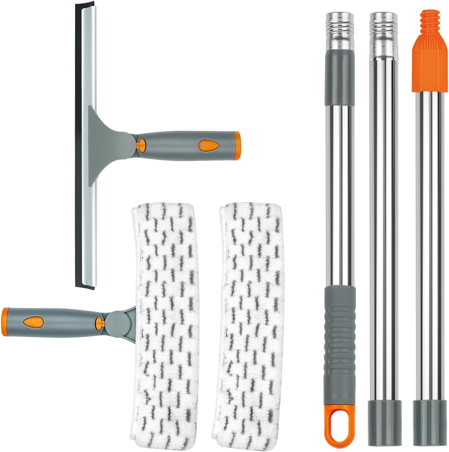 Extendable Window Cleaner Telescopic Squeegee Wiper Long Handle Washer ...