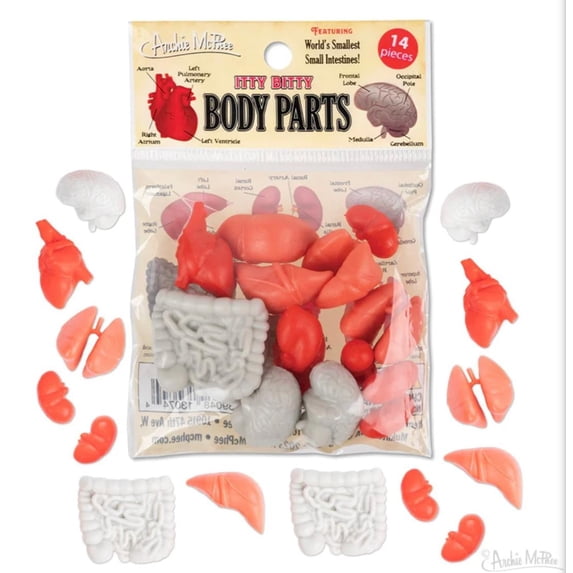 Itty Bitty Body Parts | Spooky Gift Bag of 14 - Walmart.com