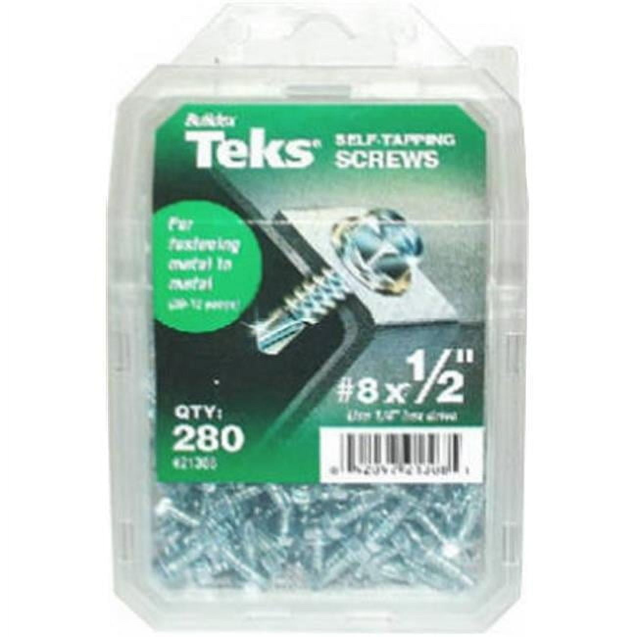 ITW Brands 21312 180 Pack No. 8 x 0.75 in. Self Tapping Hex Washer Head ...