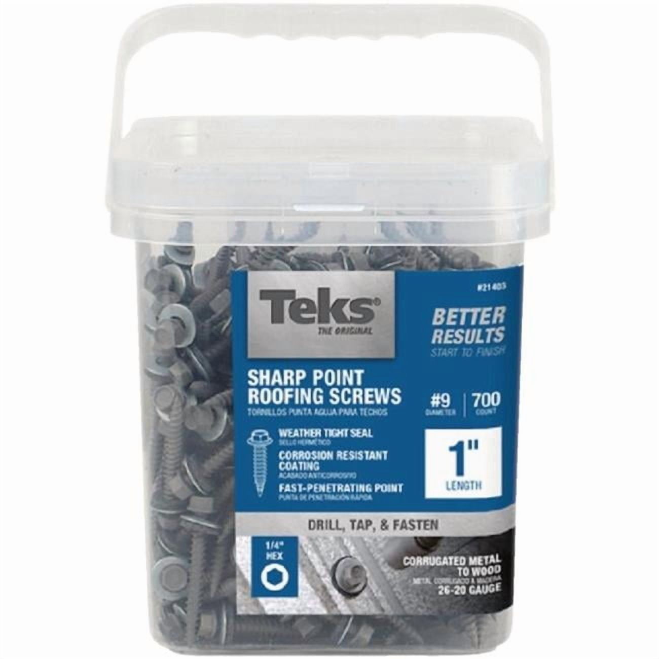 ITW Brands 151545 9 x 1 in. Hex Washer Head Sharp Point Metal-to-Wood ...