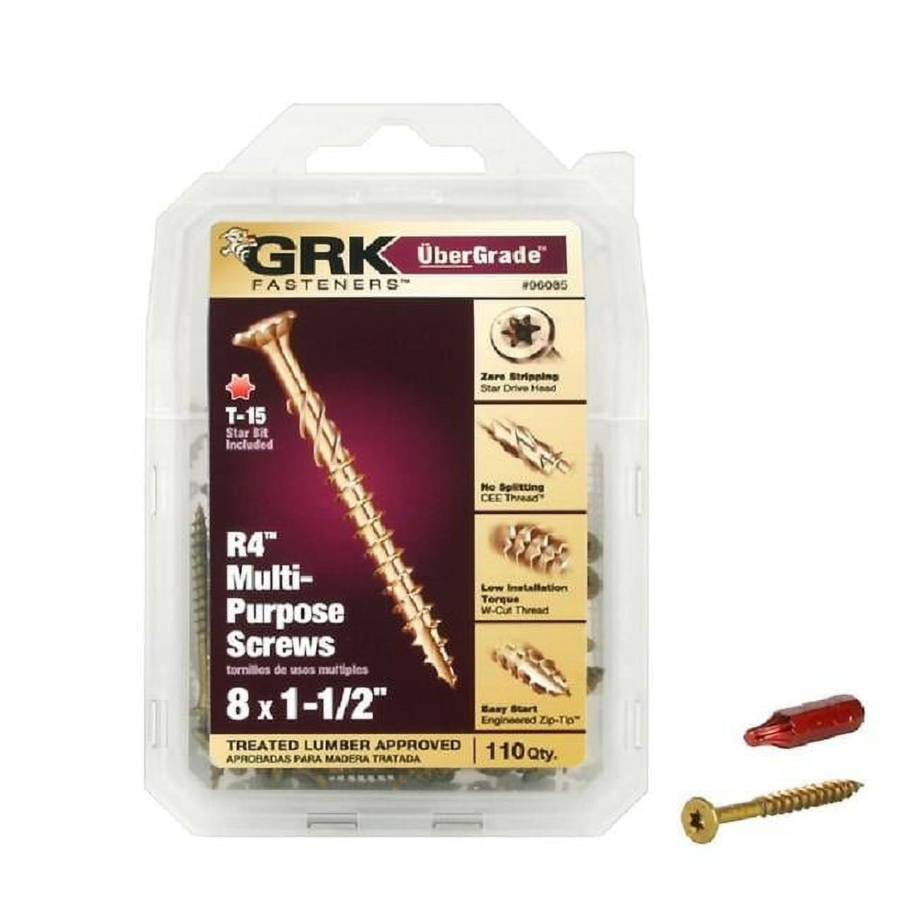 ITW Brands No 8 x 1.5 in. Deck Framing Screw - Walmart.com