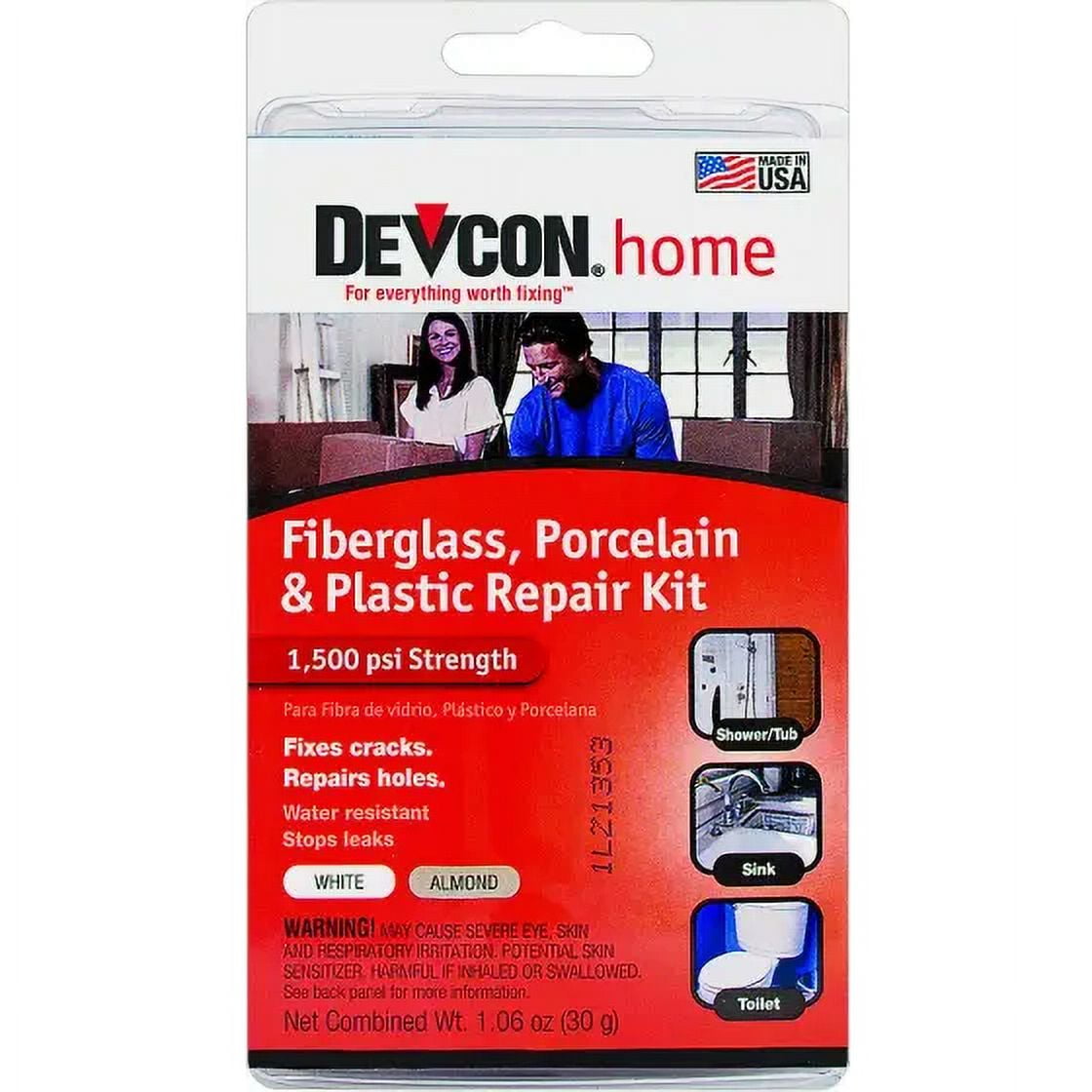 ITW Devcon 90216 Devcon Fiberglass Porcelain Or Plastic Repair Kit ...