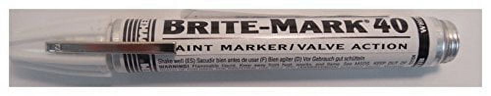 ITW Pro Brands BRITE-MARK 40 Threaded Cap/Barrel Permanent Paint Marker ...