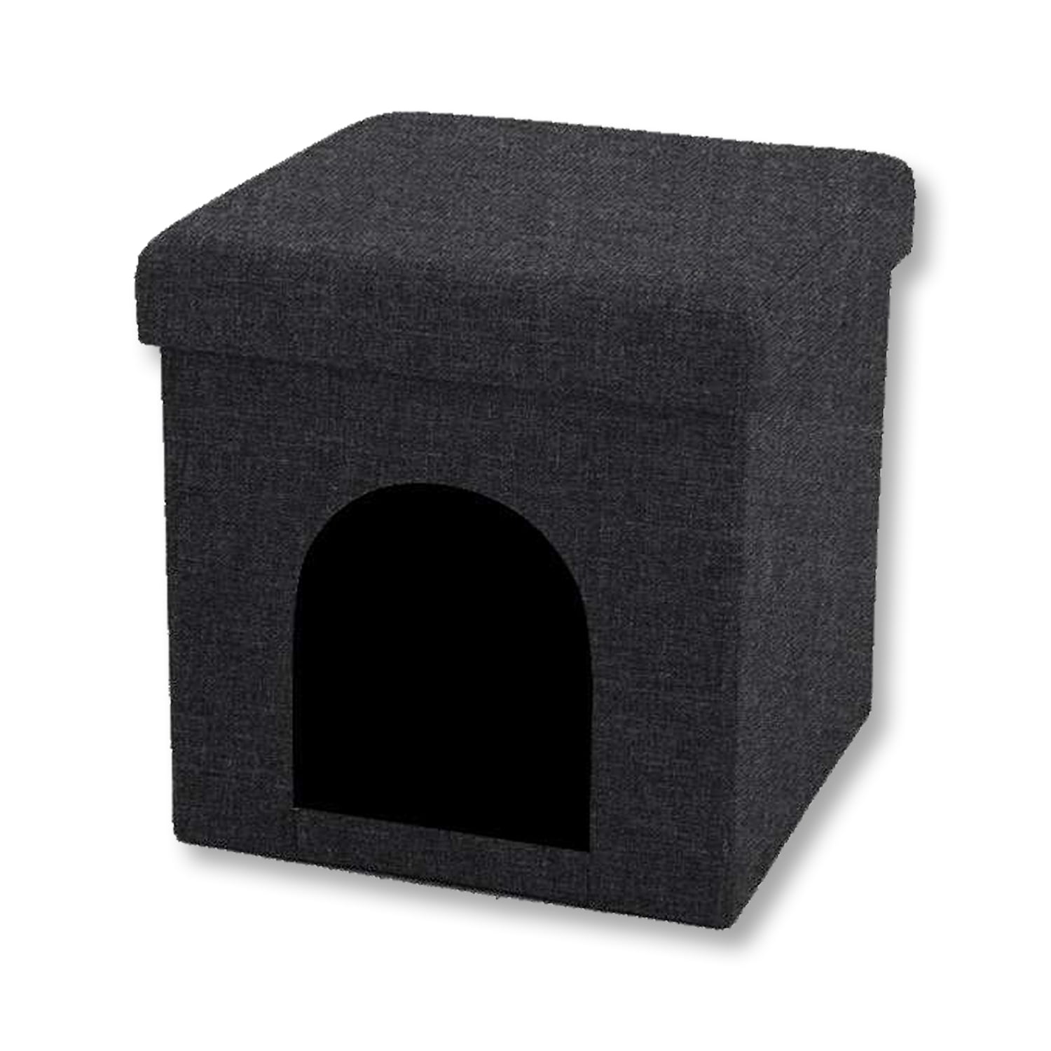 ITY International - Foldable Ottoman/Footrest with Pet Hideout, 15"x15 ...