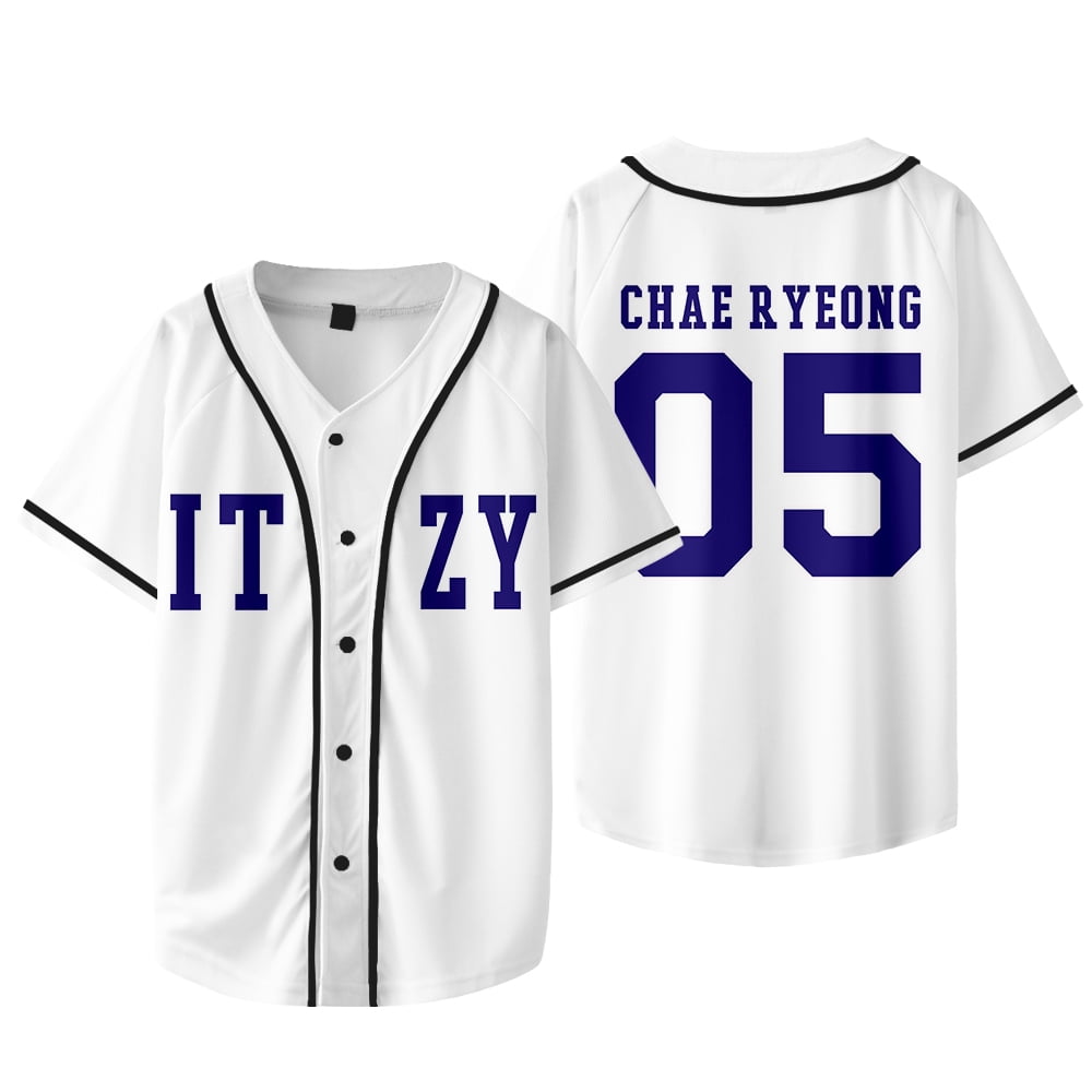 ITZY Born To Be Tour Merch Jersey New Logo Baseball T-shirts Women Men Fashion Casual KPOP Style ...