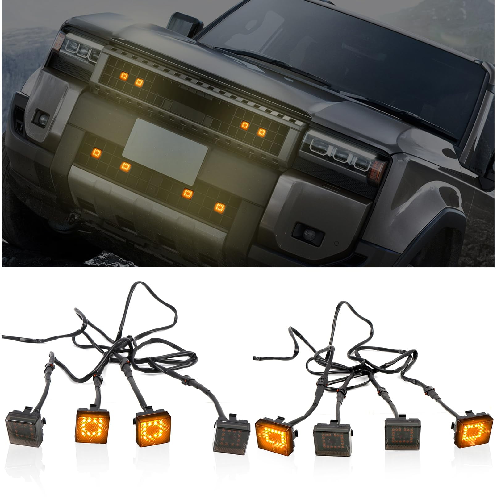 ITrims Front Grille Marker RRF12 Lights for Toyota Land Cruiser Prado ...
