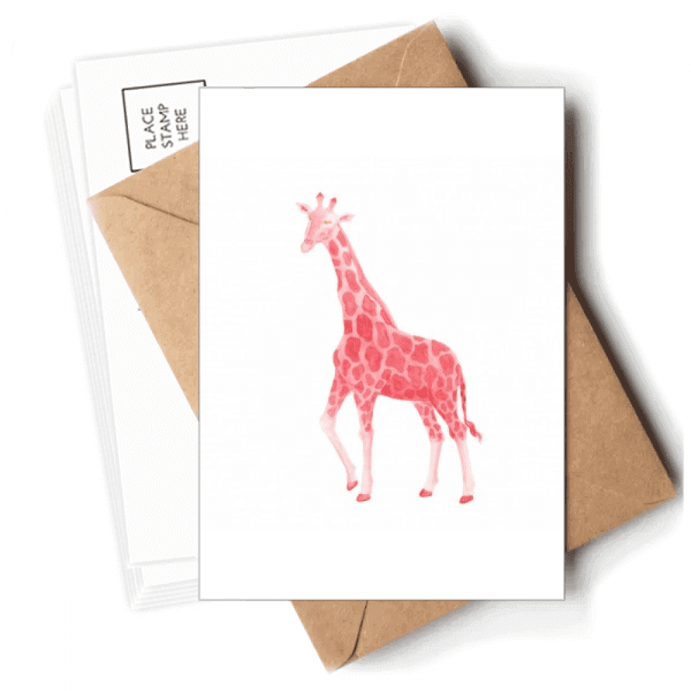 IUCN Endangered Animals Red Giraffe Postcards Envelopes Blank Note ...