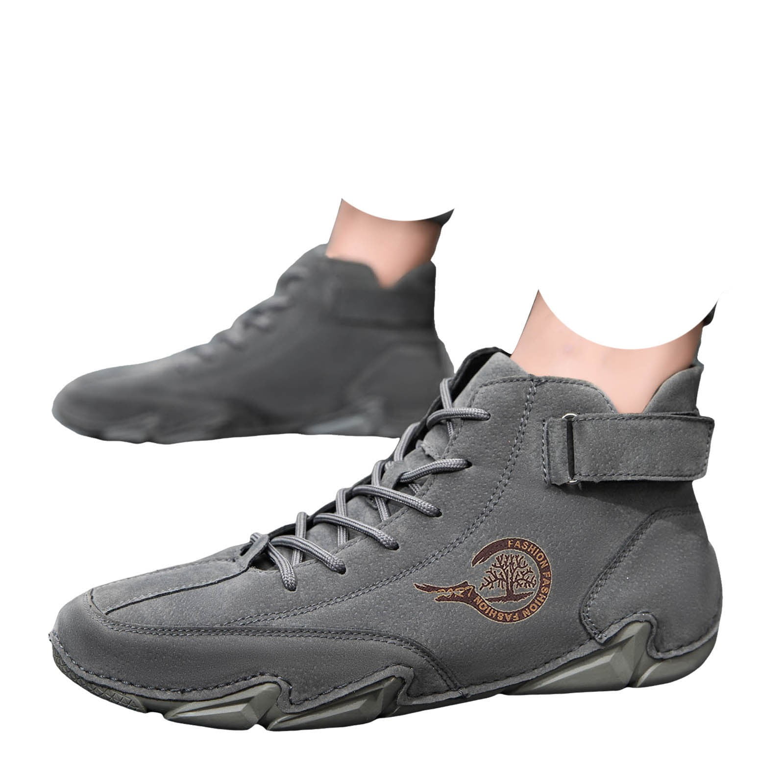 IUJSOY Barefoot Hiking Boot for Men Womens Slip on Zero Drop Boot Wide ...