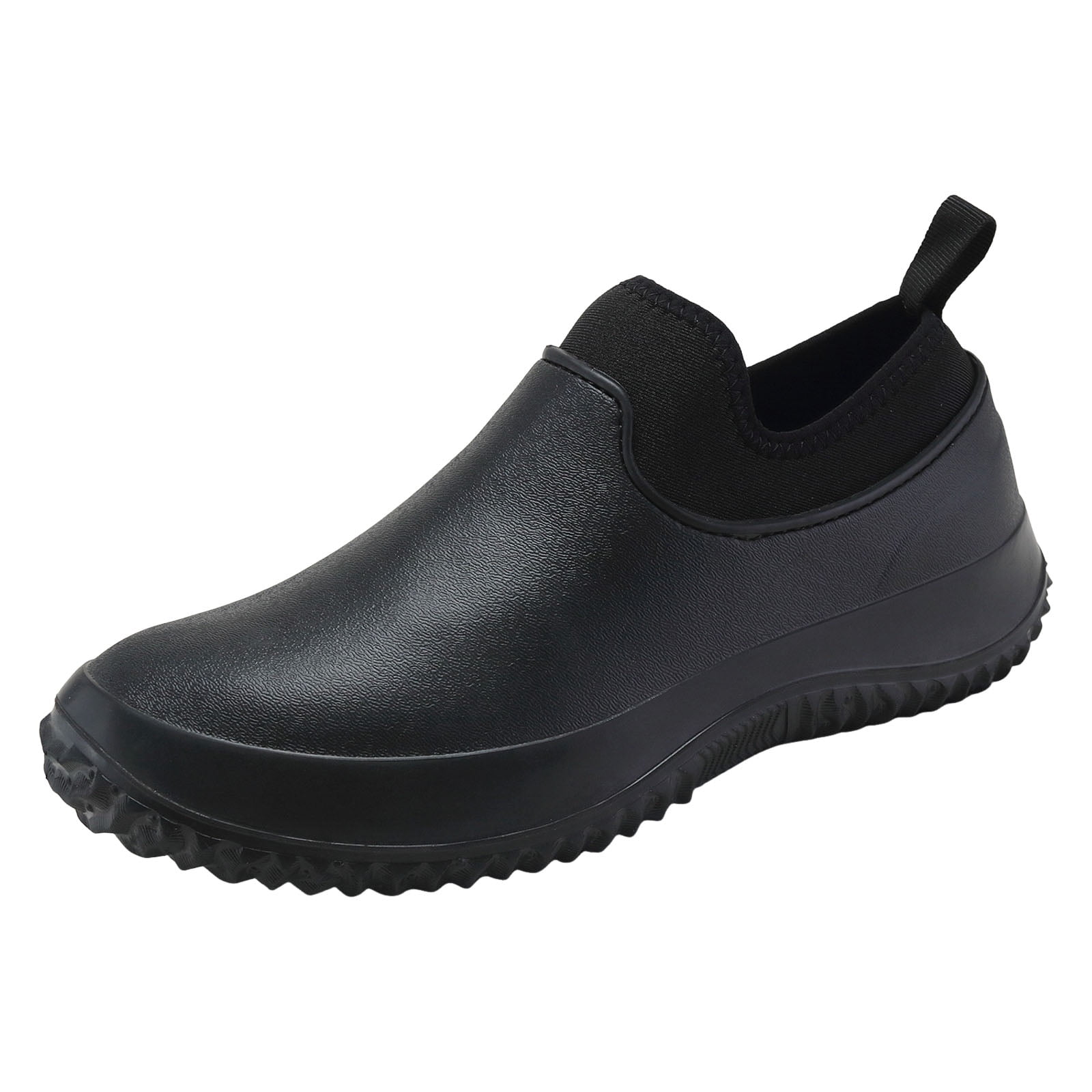 IUJSOY Black Work Shoes for Men Lightweight Non-Slip Chef Shoes ...