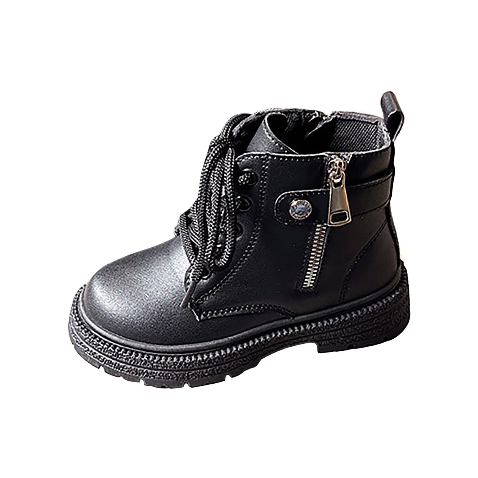 IUJSOY Children Fall Winter Boot Girls Low Heel Boots Toddler Big Kids ...