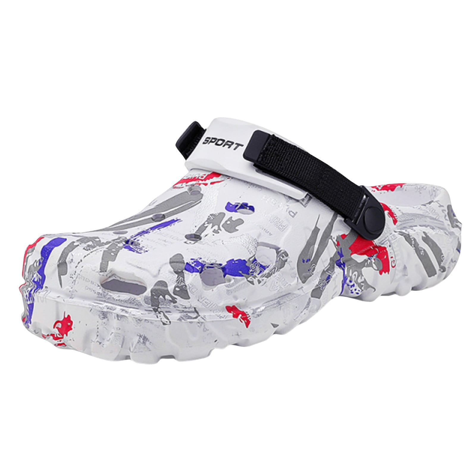 IUJSOY Clogs for Men Adjustable Garden Shoes Water Sandals EVA Outdoor ...