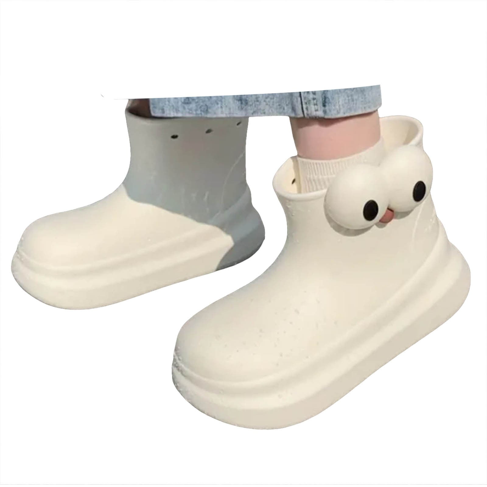 IUJSOY Cute Rain Boots Women Ankle Short Rubber Boot Platform Anti Slip ...