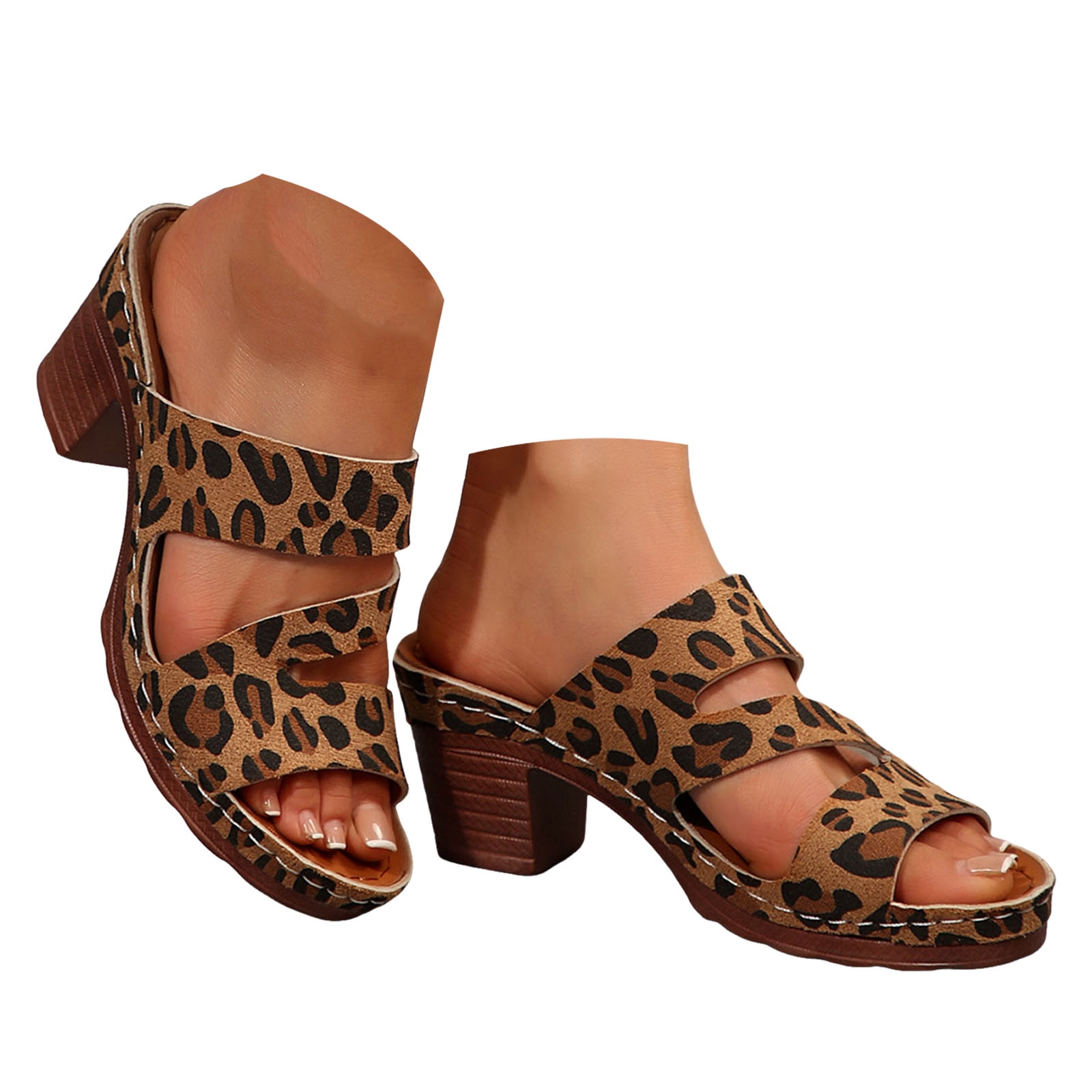 IUJSOY Gladiator Sandals for Women 2025 Open Toe Backless Heels Strappy ...