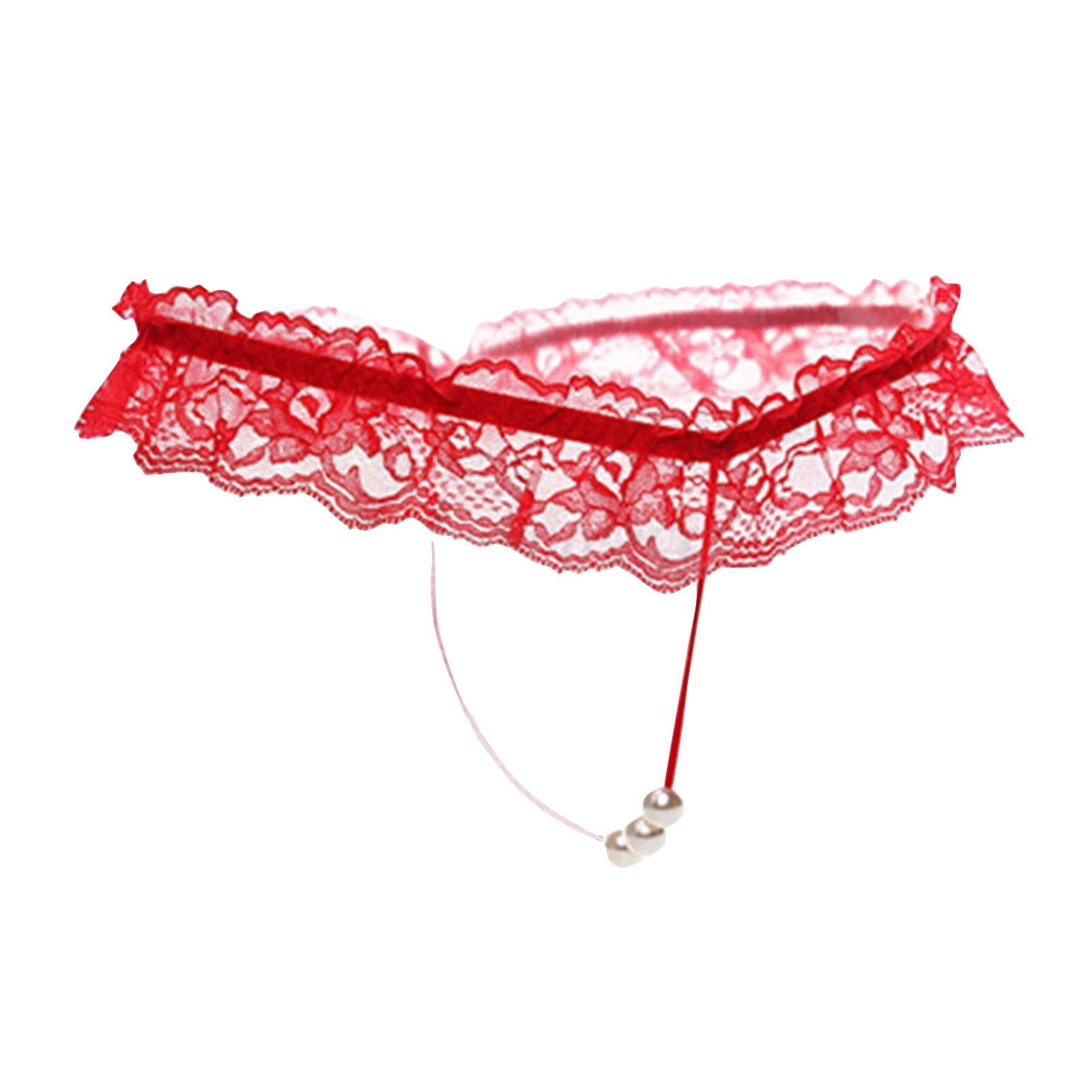 IUJSOY Lace Sexy Thongs Embroidery Transparent Low Rise Underwear Panty ...