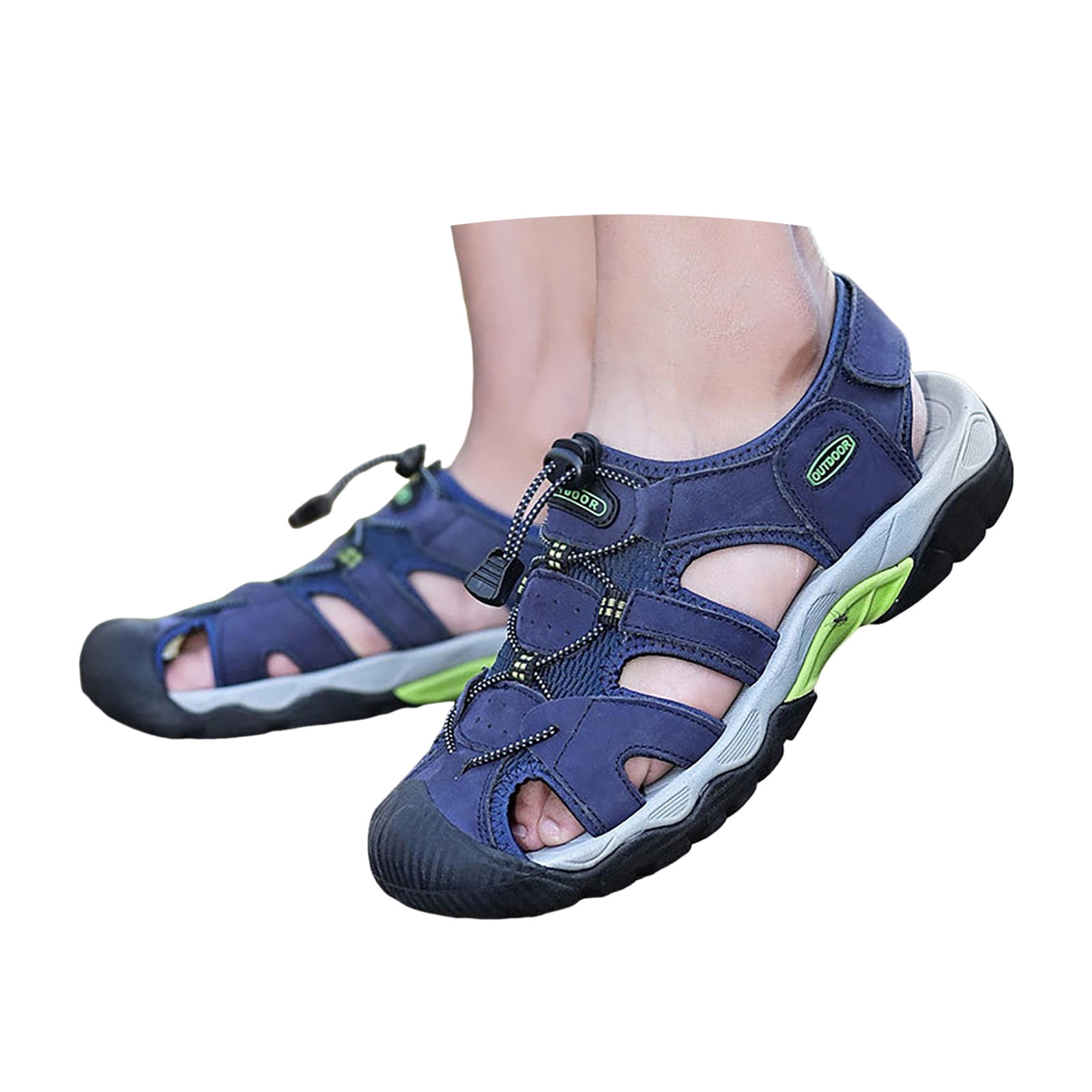 IUJSOY Mens Hiking Sandals Closed Toe Lightweight Athletic Water Shoes ...