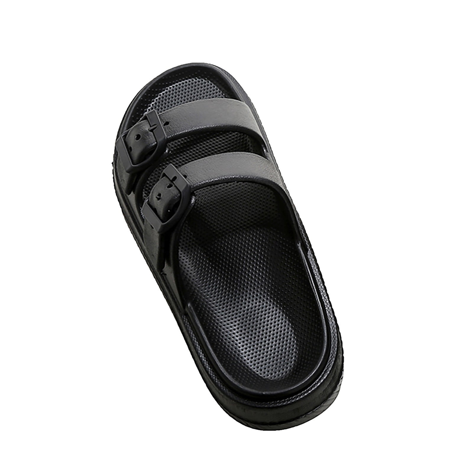 IUJSOY Sandals for Women and Men Pillow Slippers Double Buckle ...