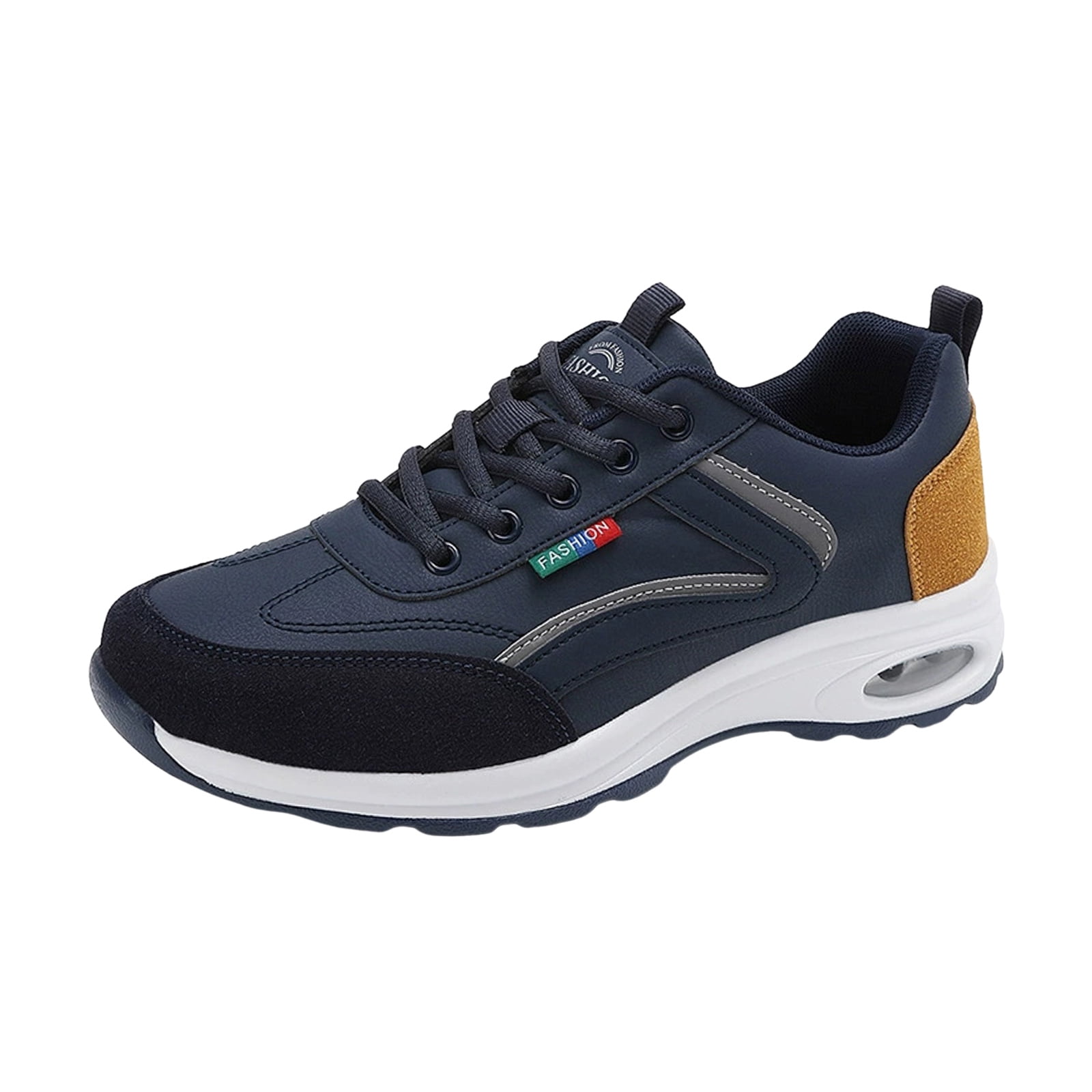 IUJSOY Sneakers for Men 2025 Fashion Lace up Running Shoes Comfort Arch ...