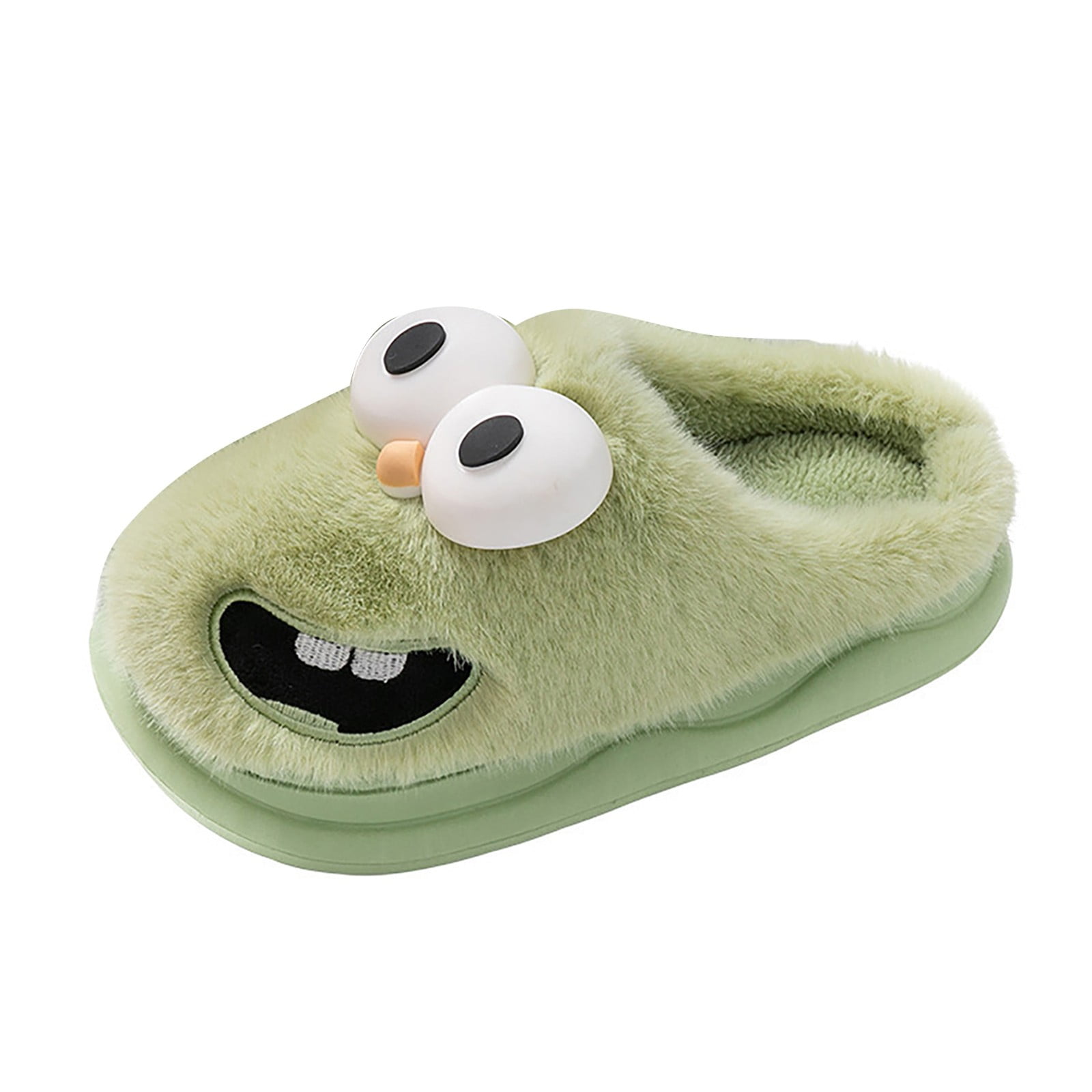 IUJSOY Tongue Out Slippers for Women Mens 3D Big Eye Dog Funny Thick ...