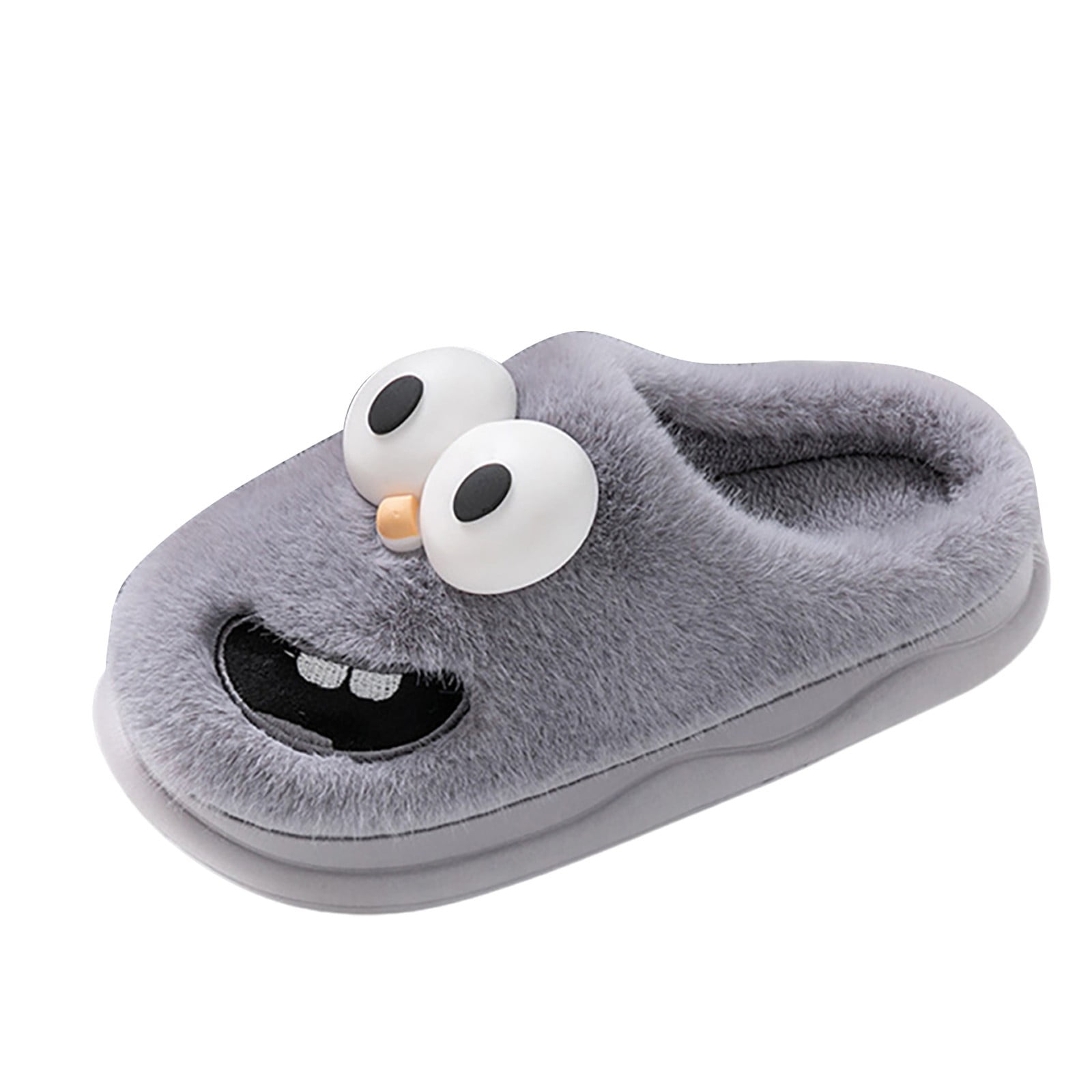 IUJSOY Tongue Out Slippers for Women Mens 3D Big Eye Dog Funny Thick ...