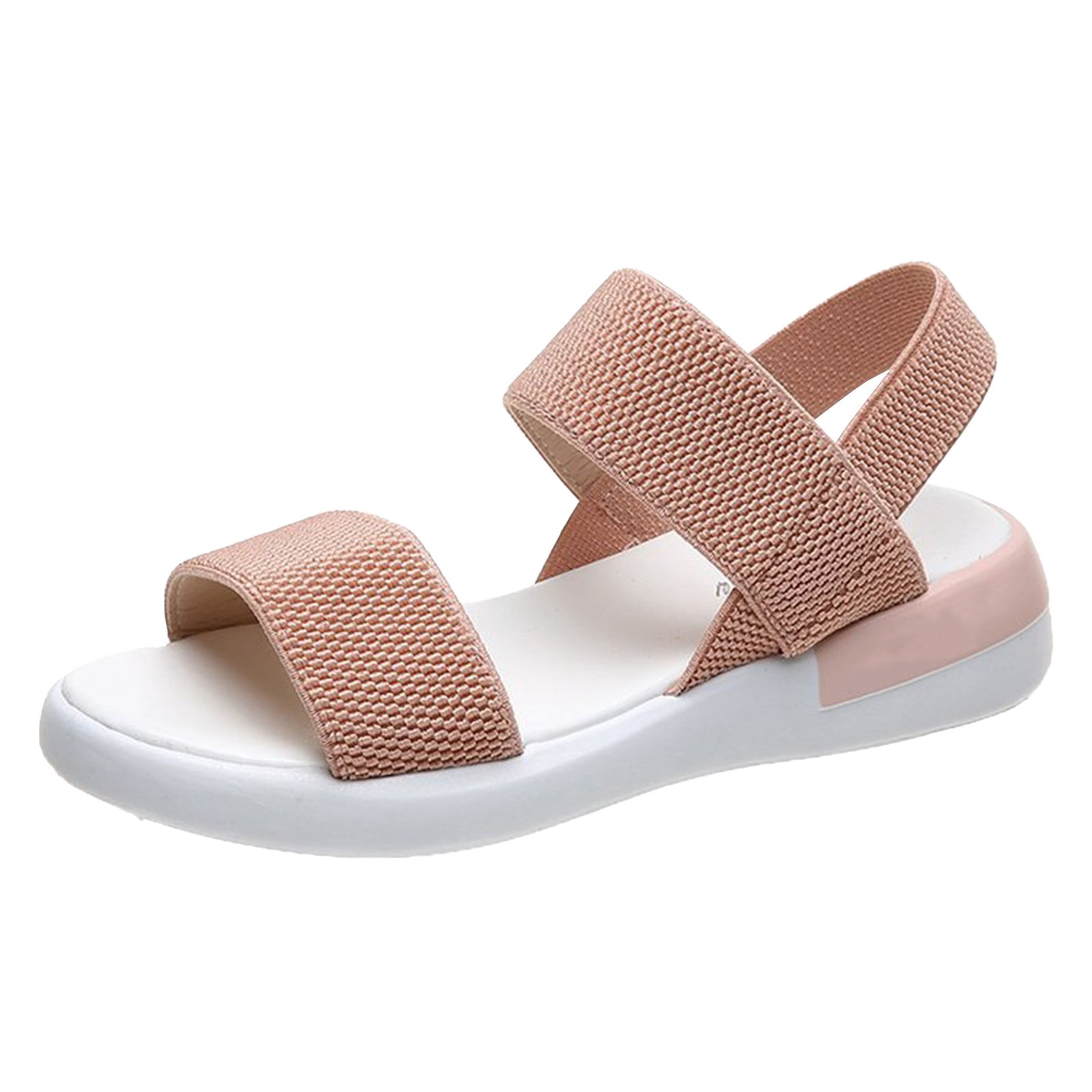 IUJSOY Walking Sandals for Women Comfortable Knit Elastic Ankle Strap ...