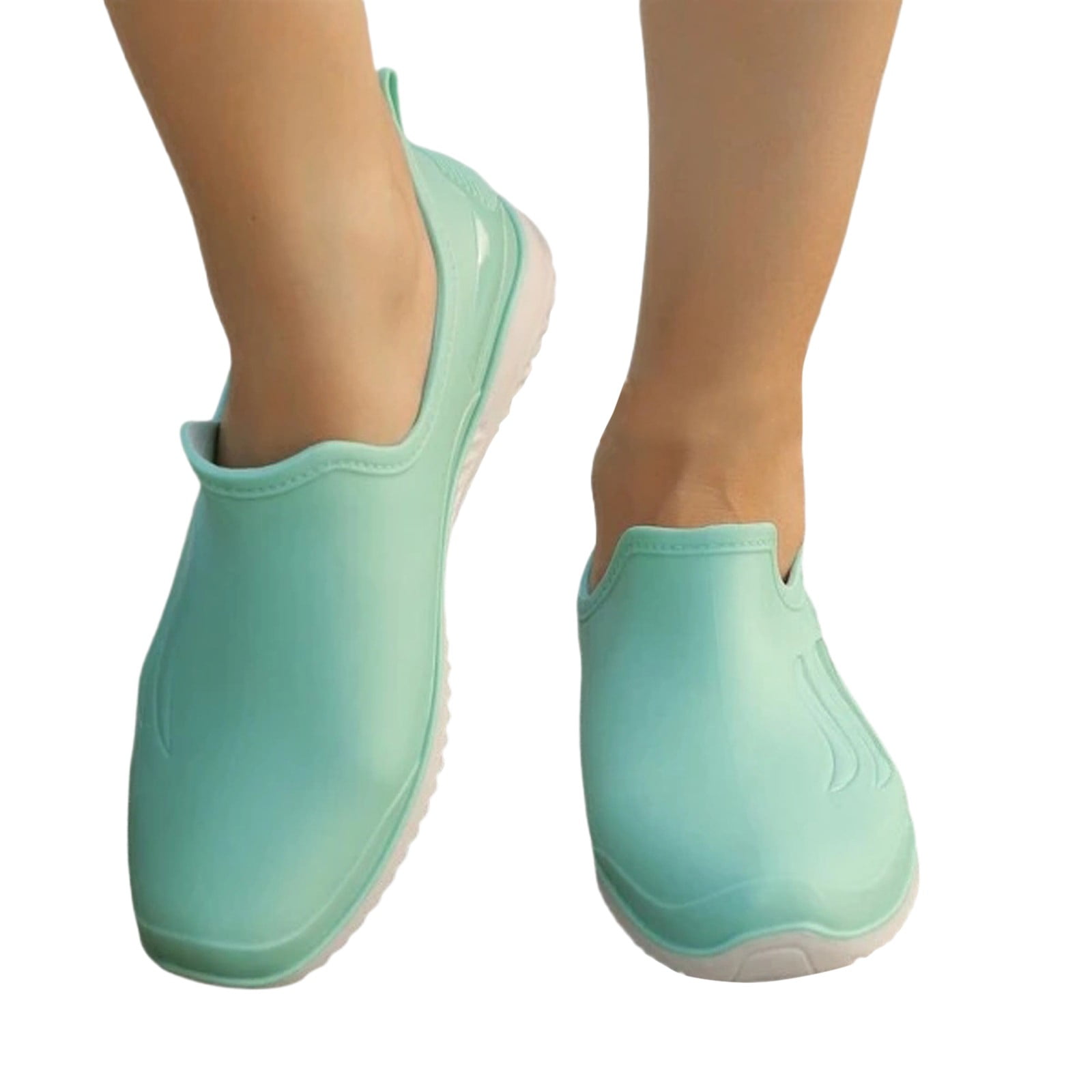 IUJSOY Waterproof Garden Shoes for Women Outdoor Slip on Rain Boots ...