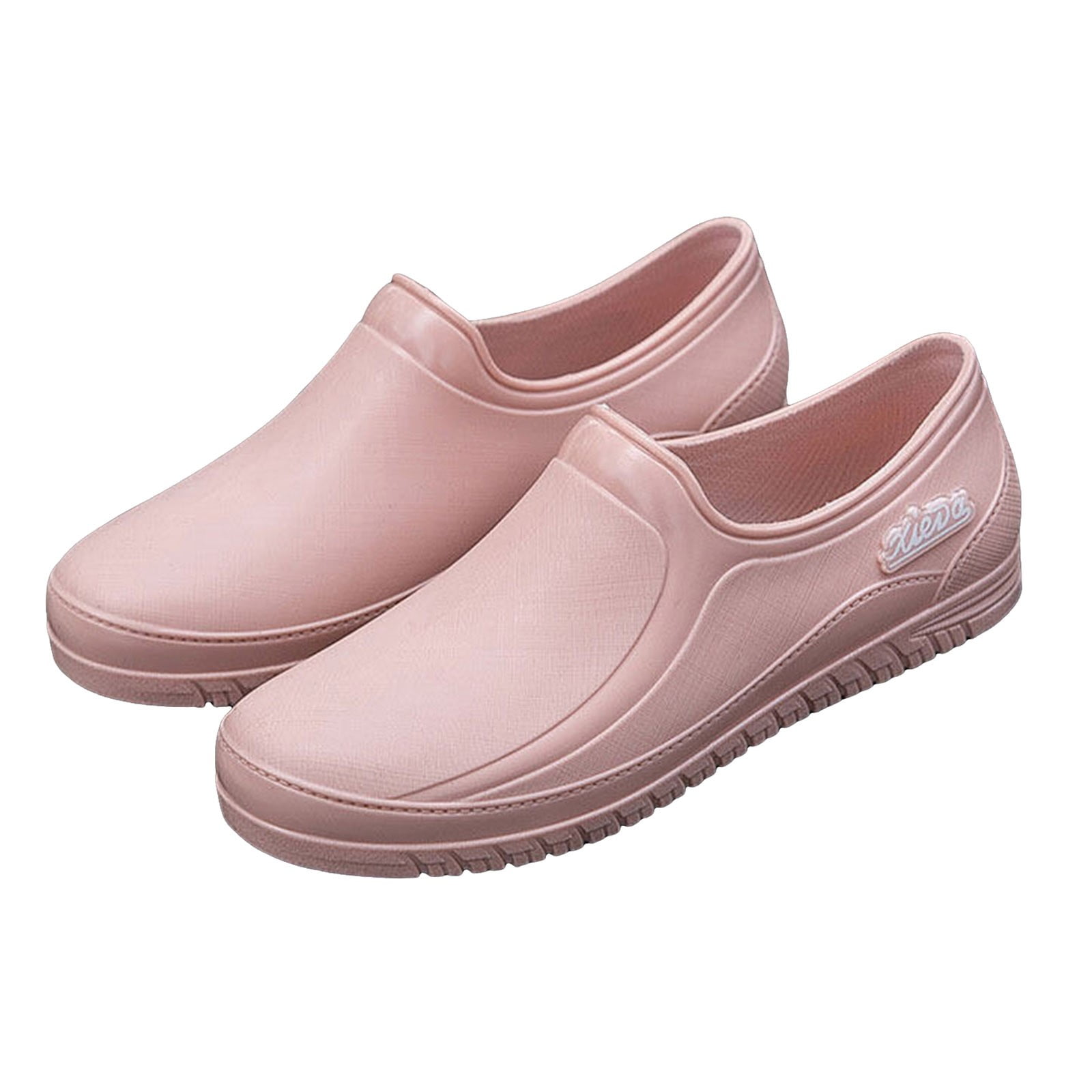 IUJSOY Waterproof Garden Shoes for Women Slip on Rubber Rain Footwear ...